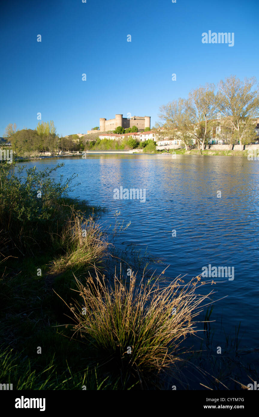 river Tormes with bridge at Barco village in avila spain Stock Photo ...