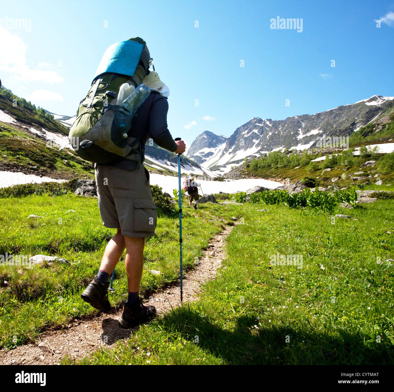 Hike in mountains Stock Photo - Alamy