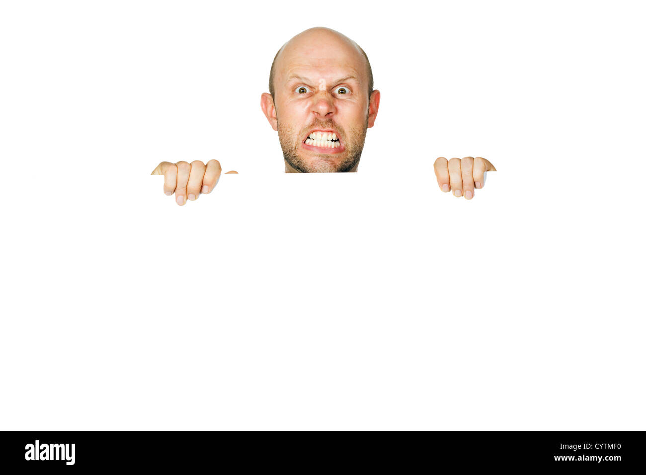 Man white wall background Cut Out Stock Images & Pictures - Alamy