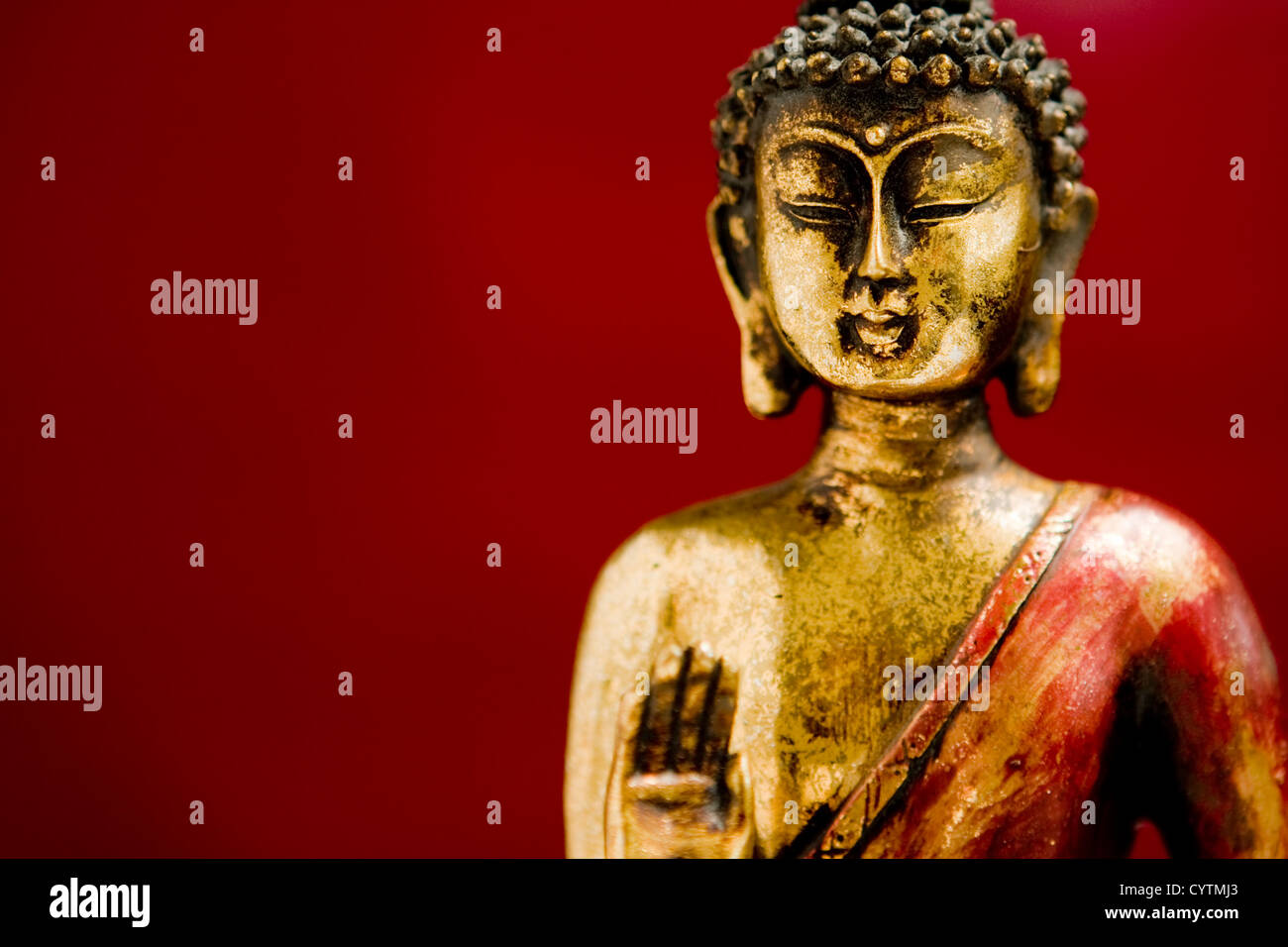 Buddha statue in a meditation position with a zen state of mind Stock ...