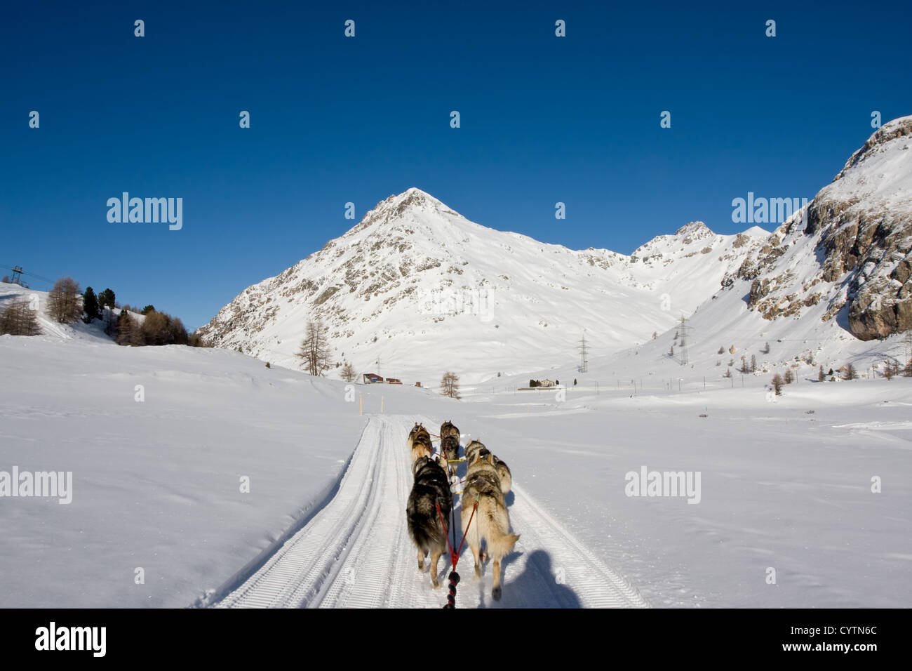 Beautiful landscape showing mountains in the swiss alps Stock Photo - Alamy
