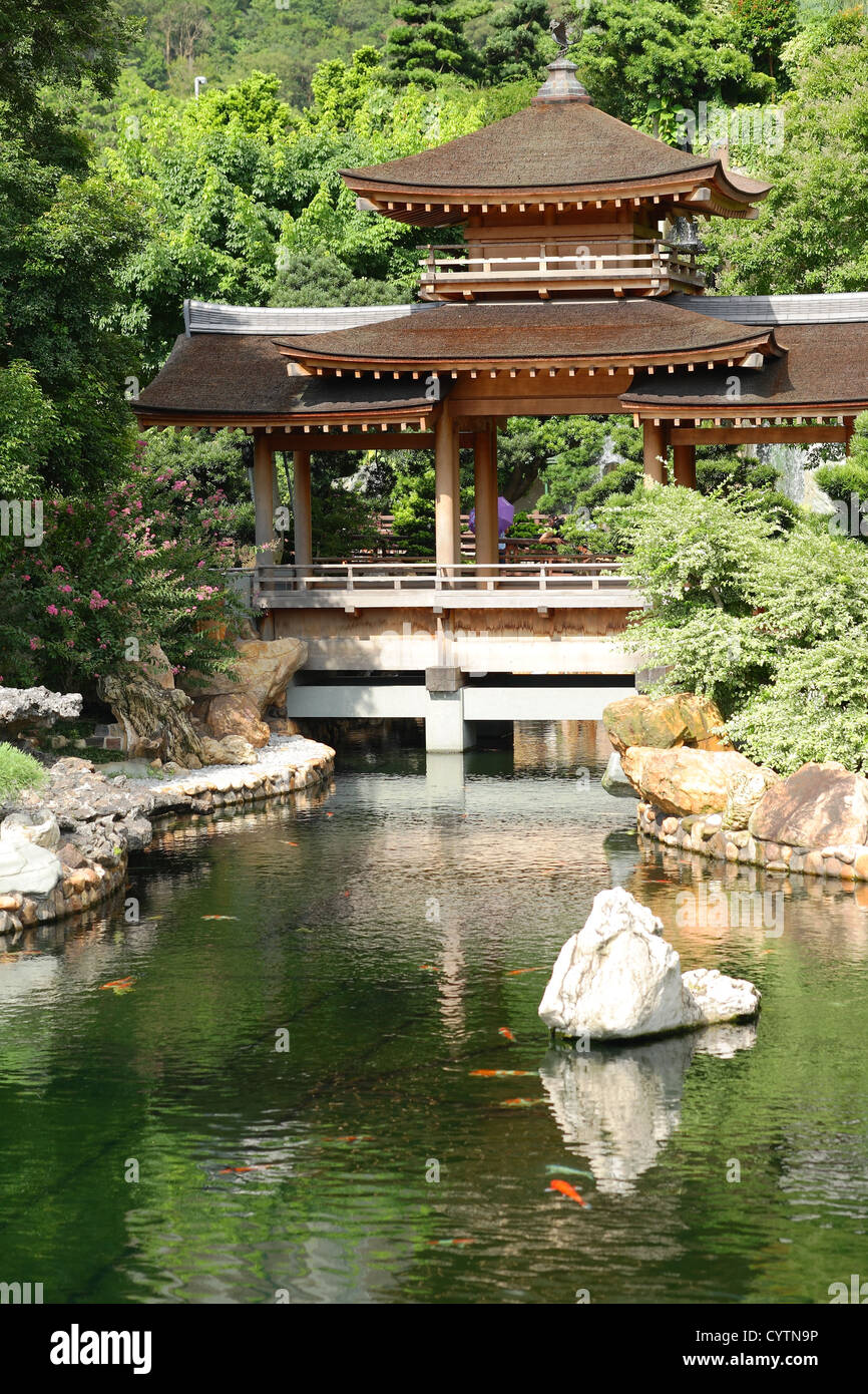 building in chinese garden Stock Photo - Alamy