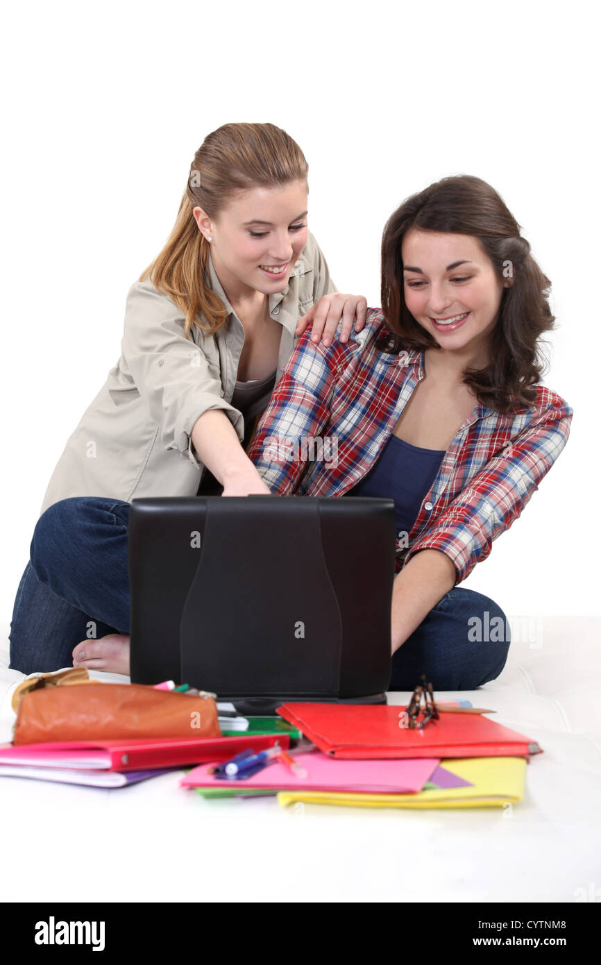 Students having fun Stock Photo - Alamy