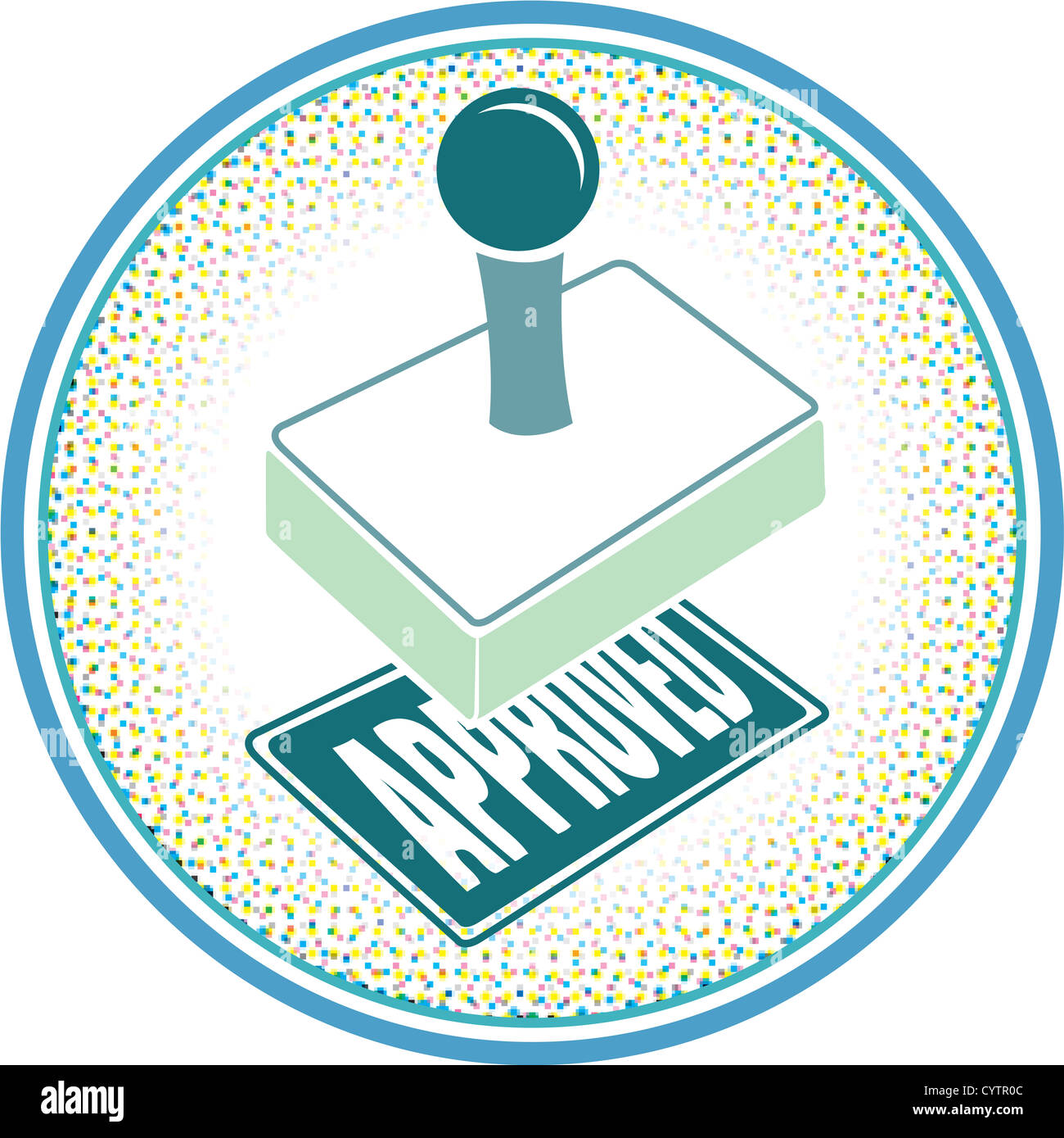 Approved Stamp Blue High Resolution Stock Photography and Images - Alamy