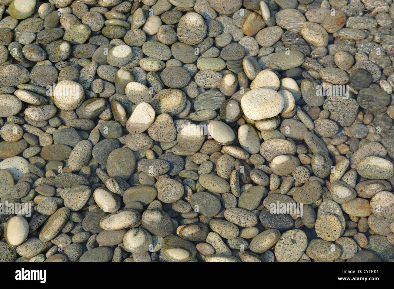peeble stones with water Stock Photo - Alamy