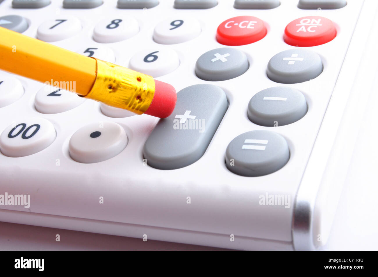accounting concept with calculator and pen in business office Stock ...
