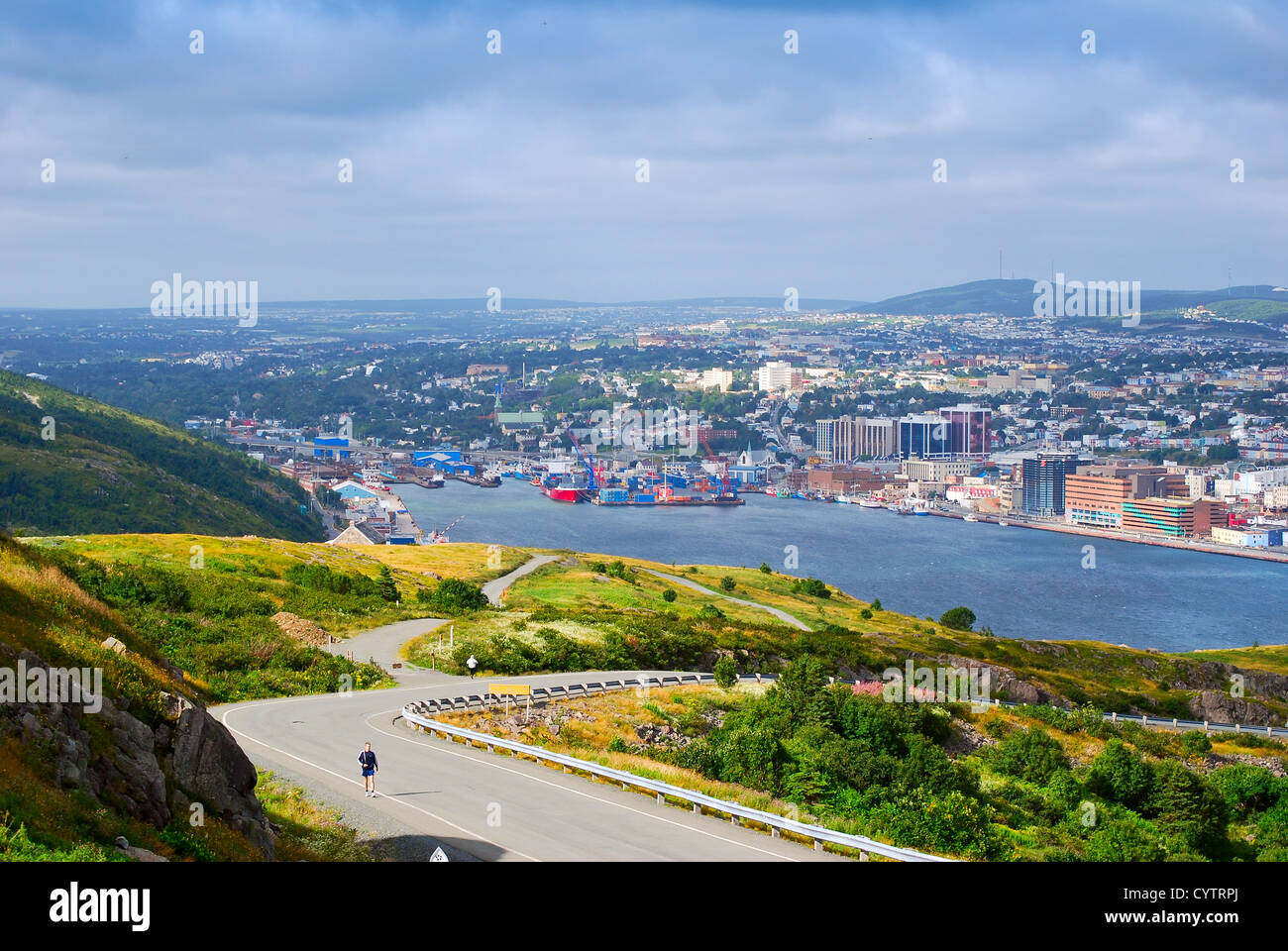 St. John's, Newfoundland - view from Signal Hill Stock Photo - Alamy