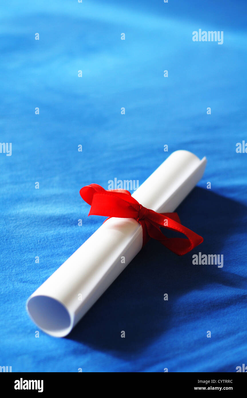 University Degree Scroll Stock Photos & University Degree Scroll Stock ...