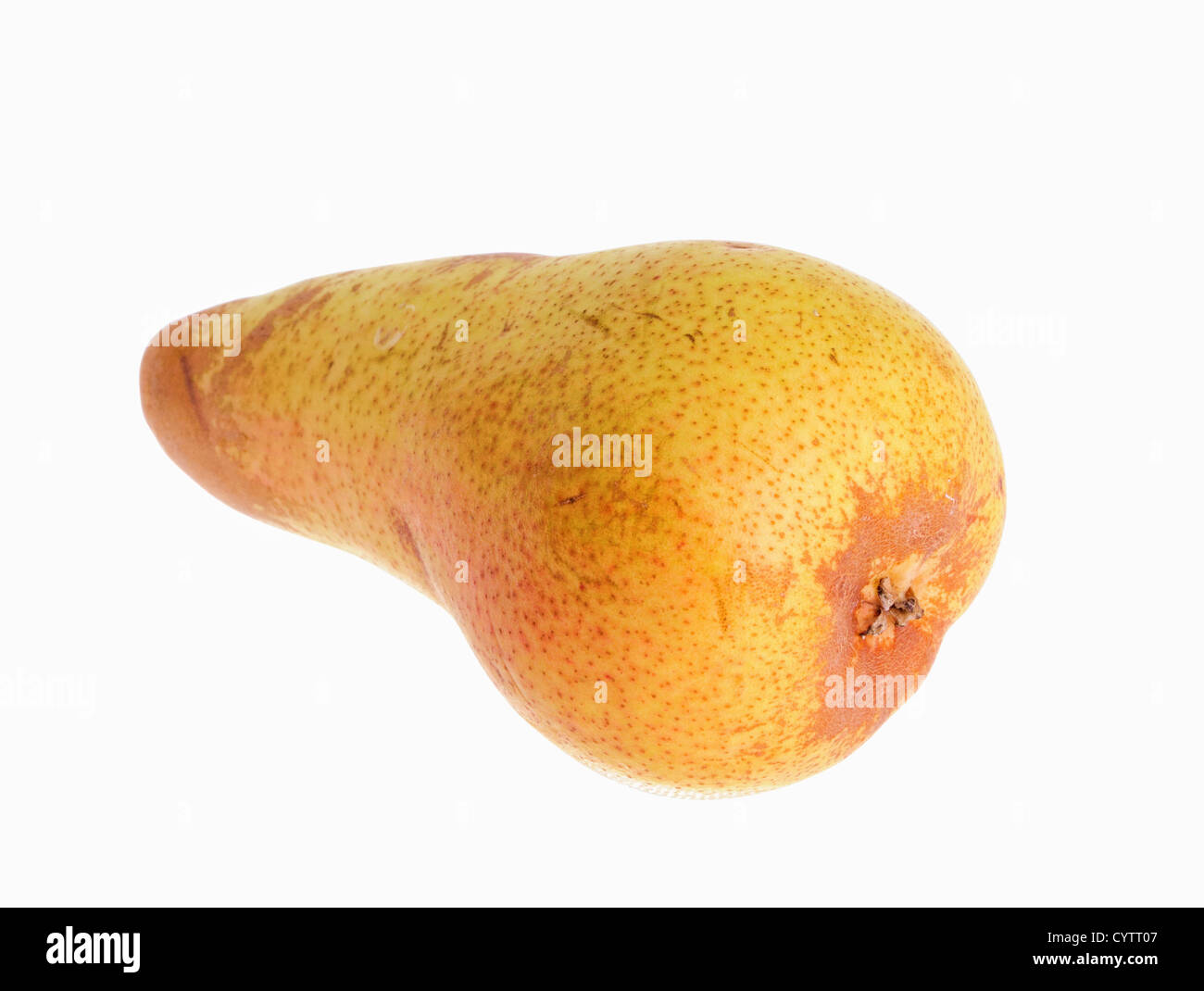yellow pear isolated on white background Stock Photo - Alamy