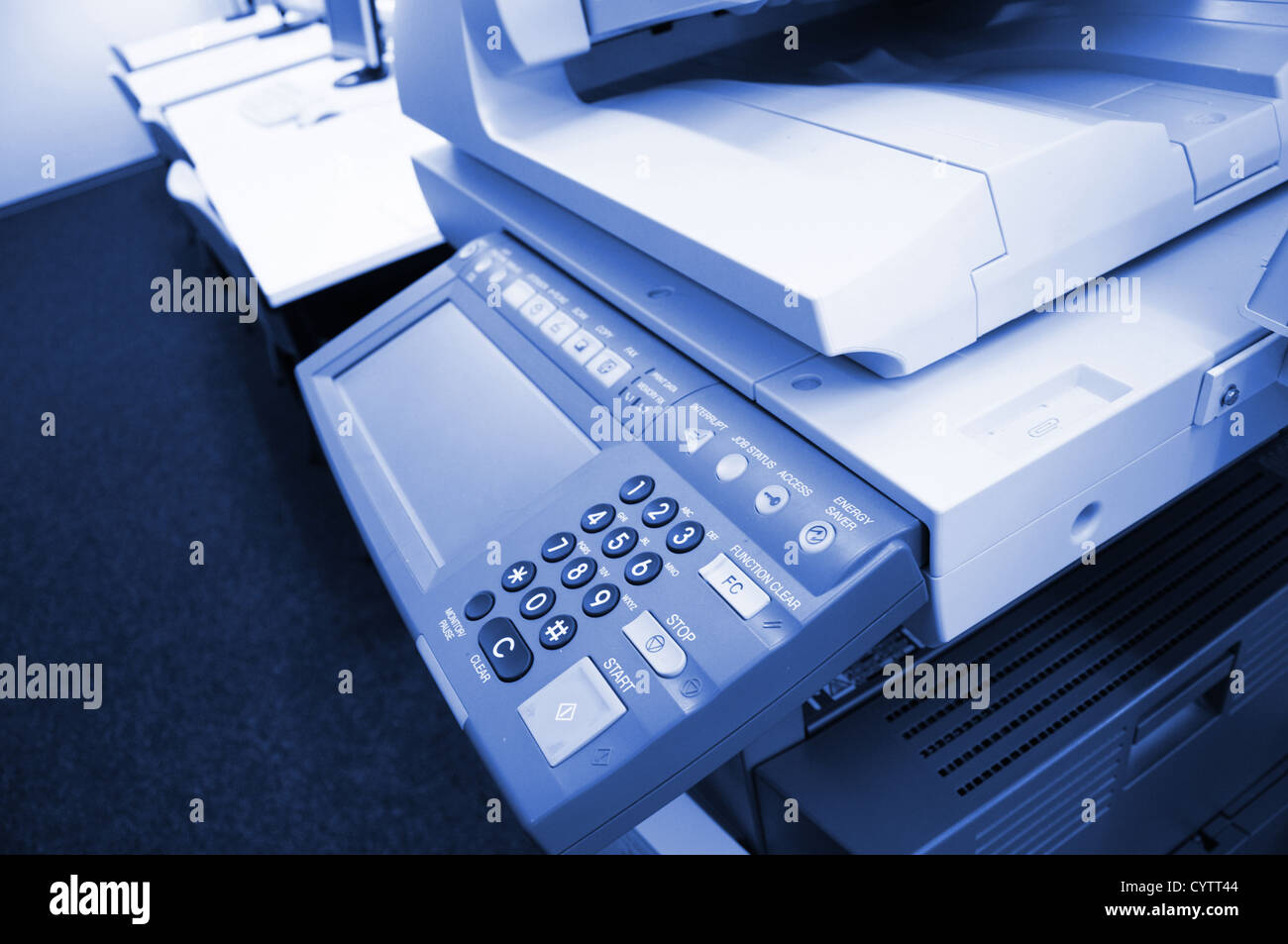 copier center or desktop in office showing paperwork concept Stock ...