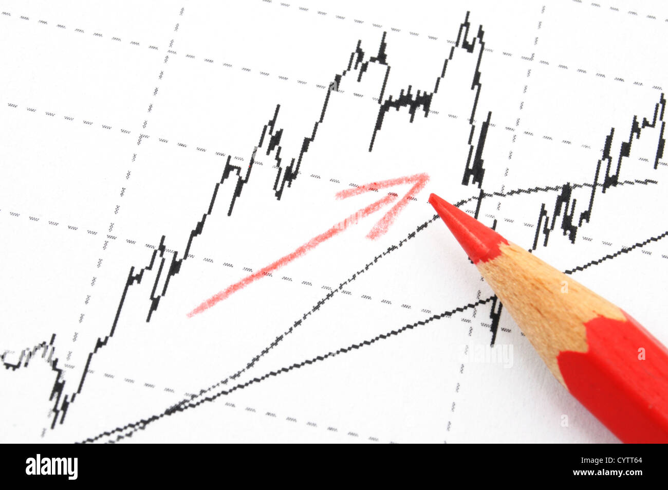 financial success concept with business chart diagram or graph showing ...