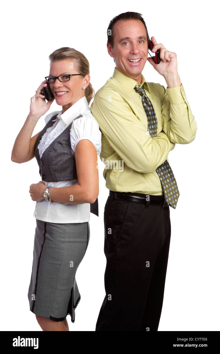 Business people using cell phones Stock Photo - Alamy