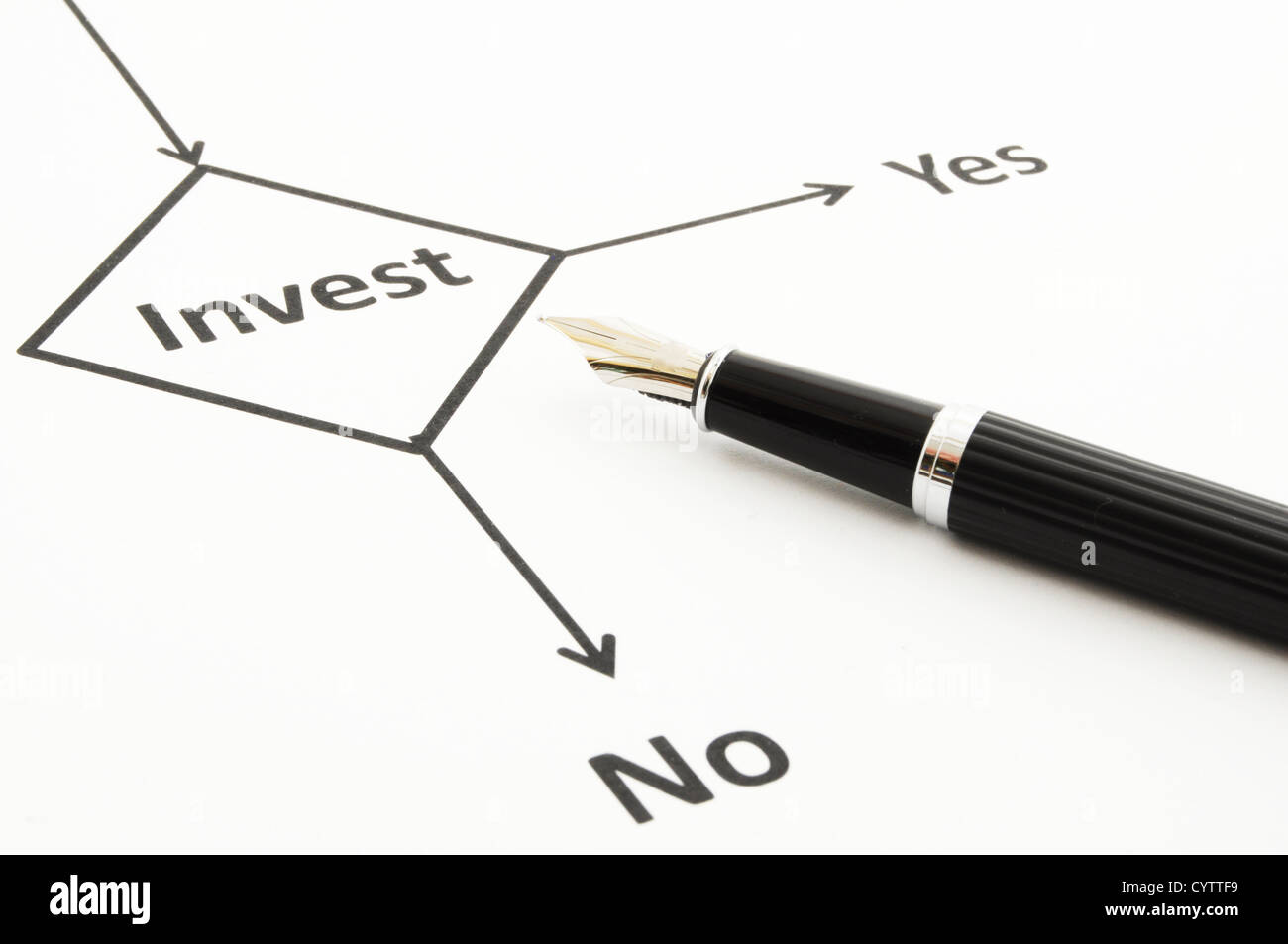 investment and flowchart showing business or finance concept Stock ...