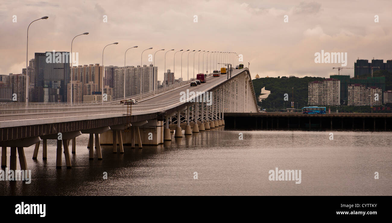 Macau-Taipa bridge seen from Macau side Stock Photo - Alamy