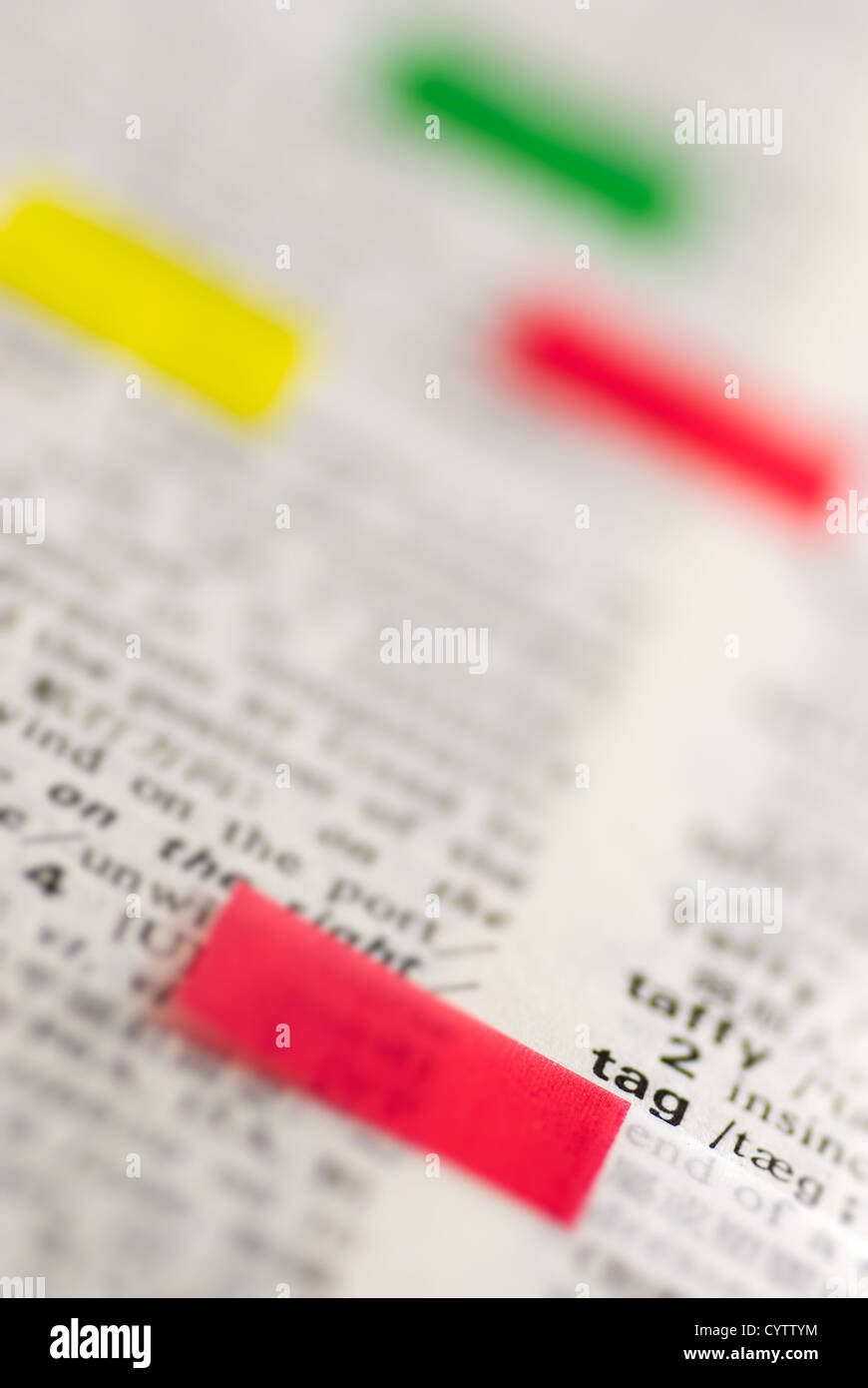 Here are tags show the word of tag Stock Photo - Alamy