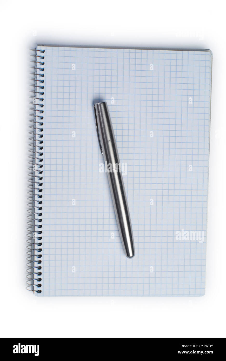 Pen and notebook Stock Photo - Alamy