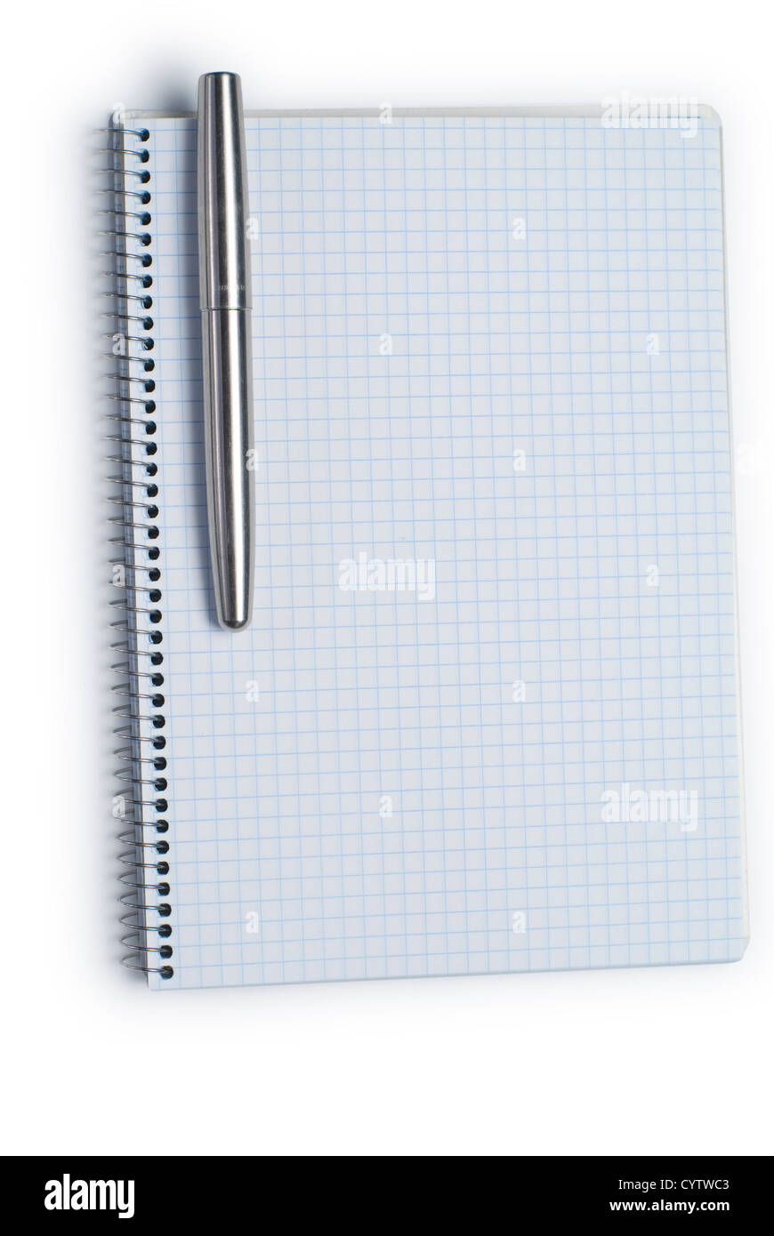 Pen and notebook Stock Photo - Alamy