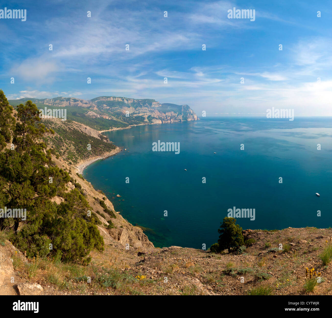 panoramic view of bay Stock Photo - Alamy