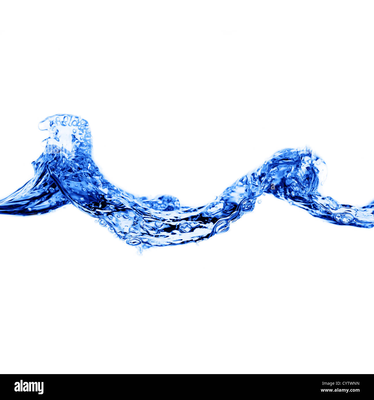 Crisp, clean, blue water photographed against a white background Stock ...