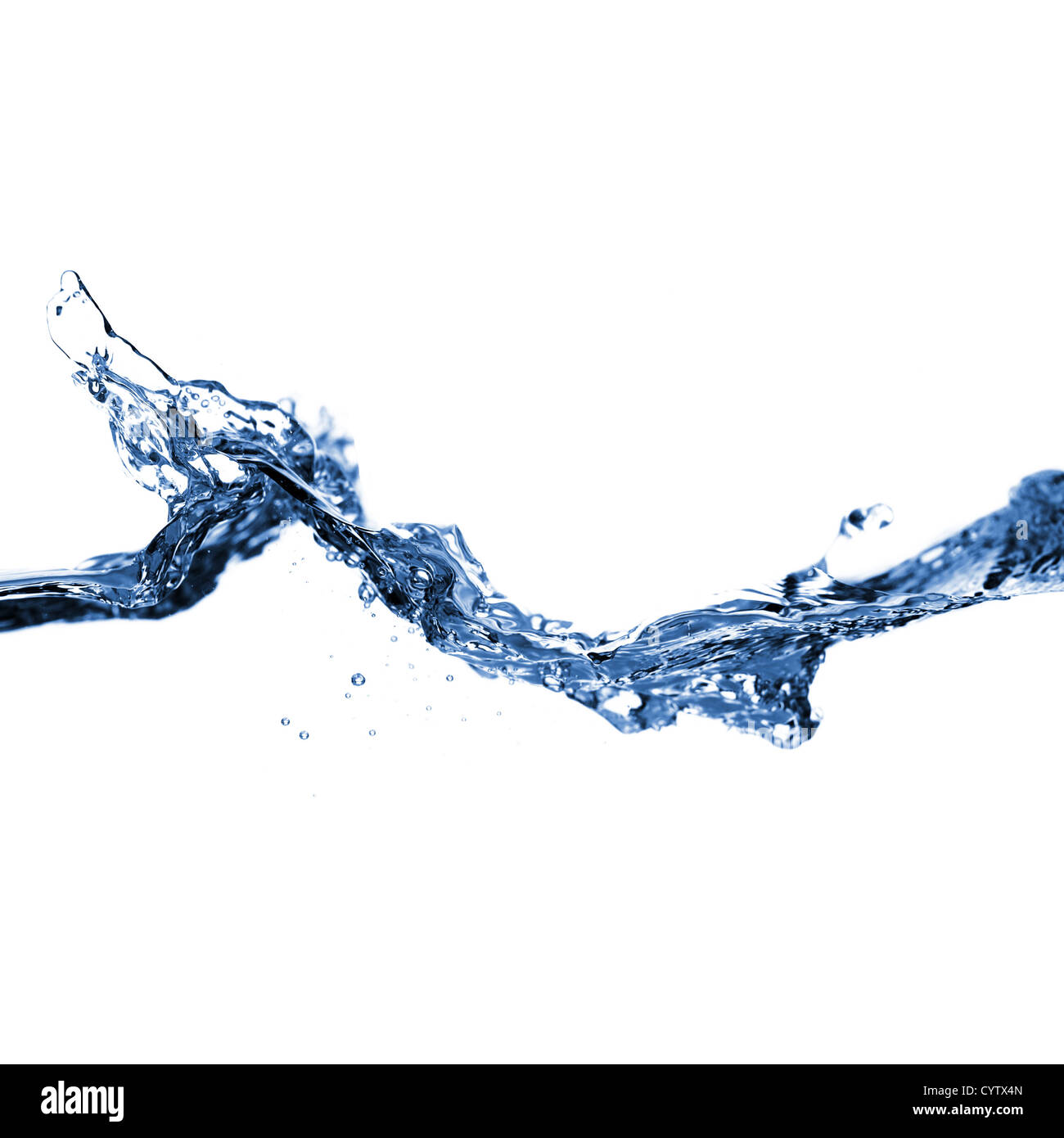 Crisp, clear, refreshing water against a white background Stock Photo ...