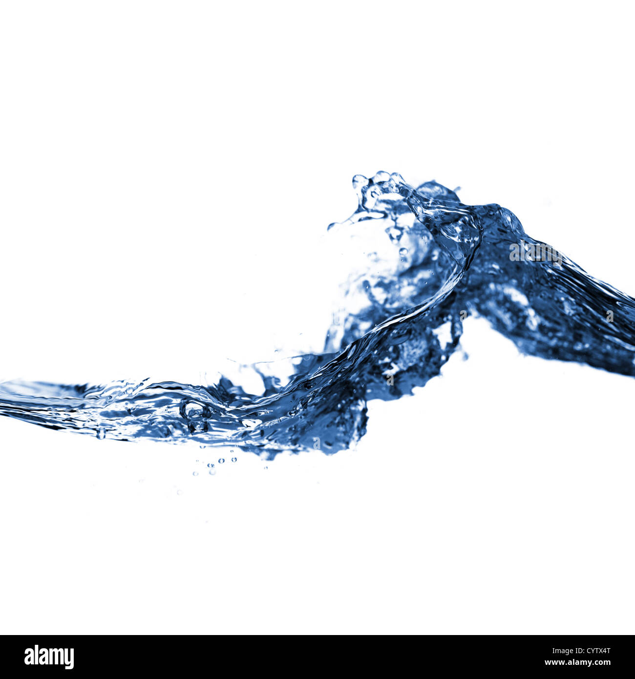 Crisp, clear, refreshing water against a white background Stock Photo ...