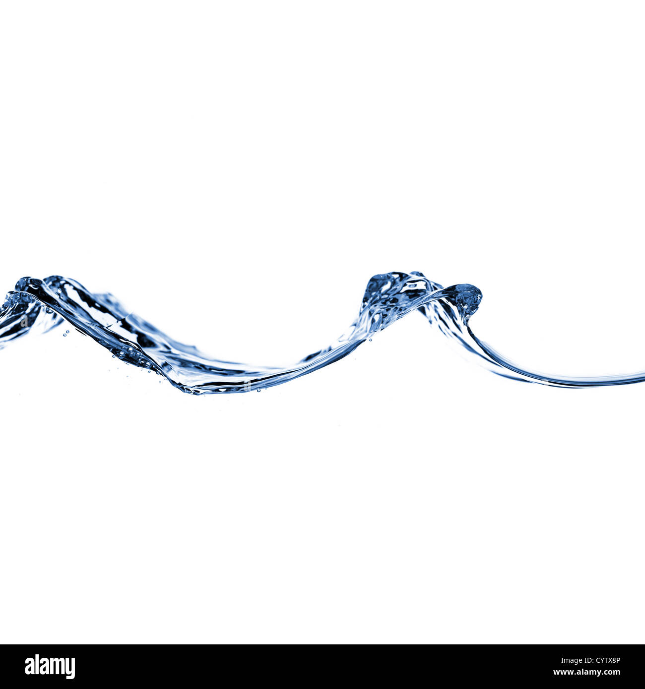 Crisp, clear, refreshing water against a white background Stock Photo ...