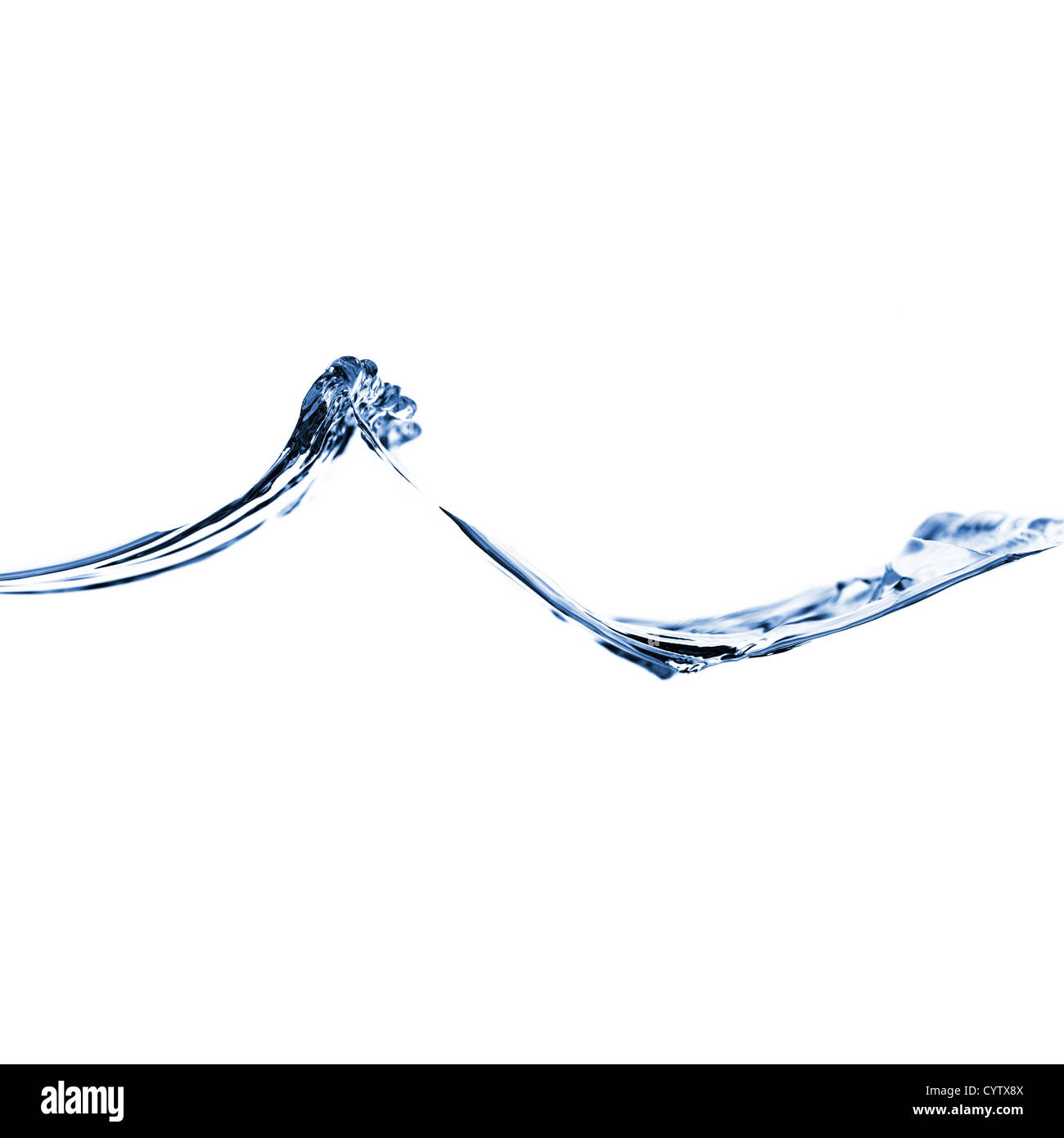 Crisp, clear, refreshing water against a white background Stock Photo ...