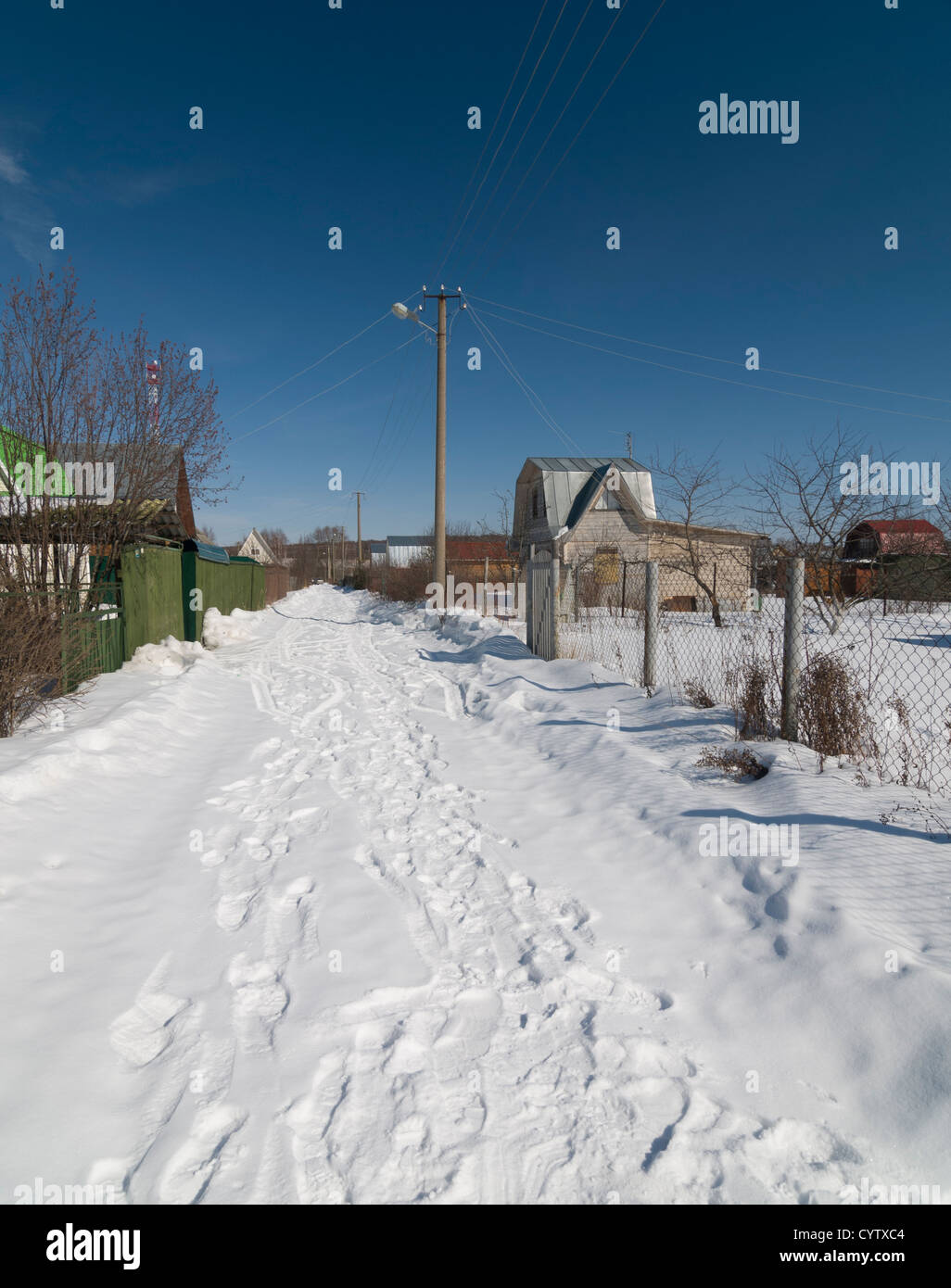 winter countryside russia village Stock Photo - Alamy