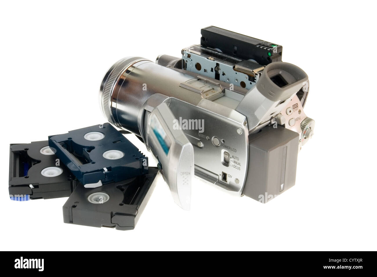 video camera isolated on white background Stock Photo - Alamy