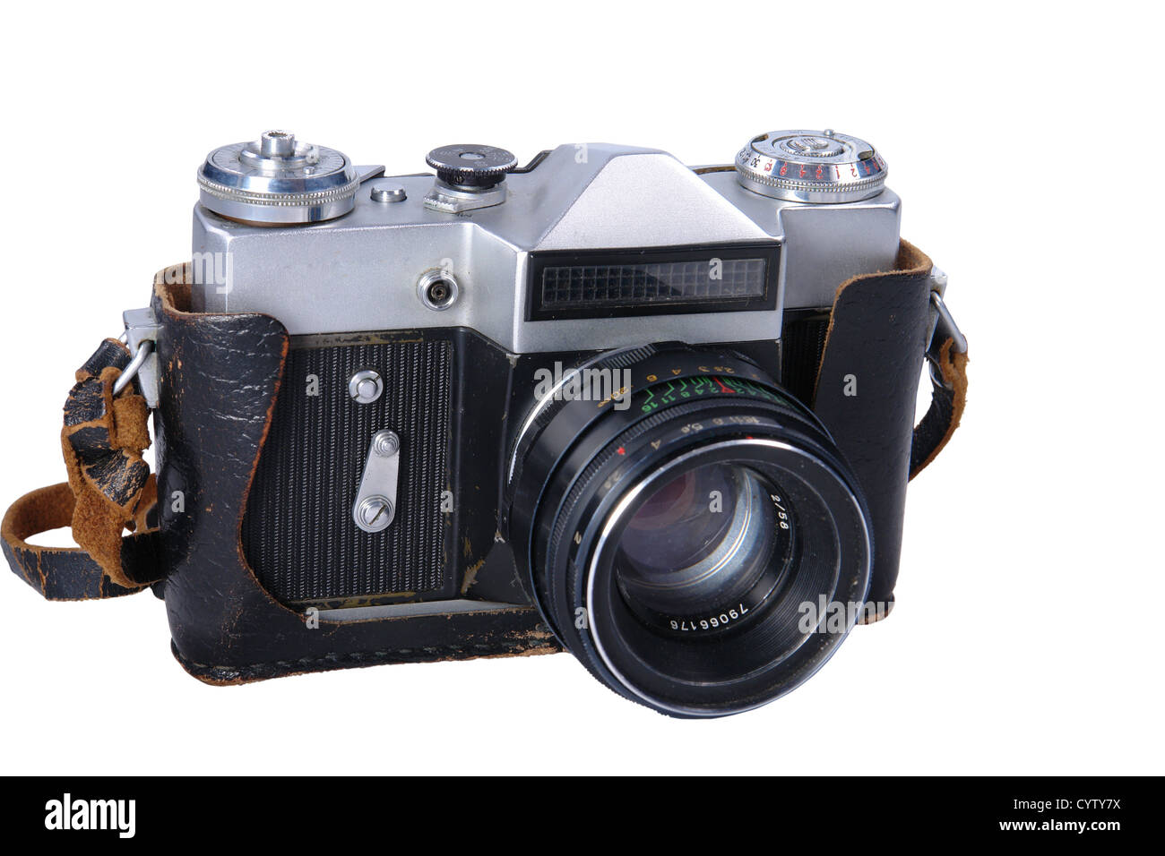 old camera isolated on white background (clipping path included Stock ...