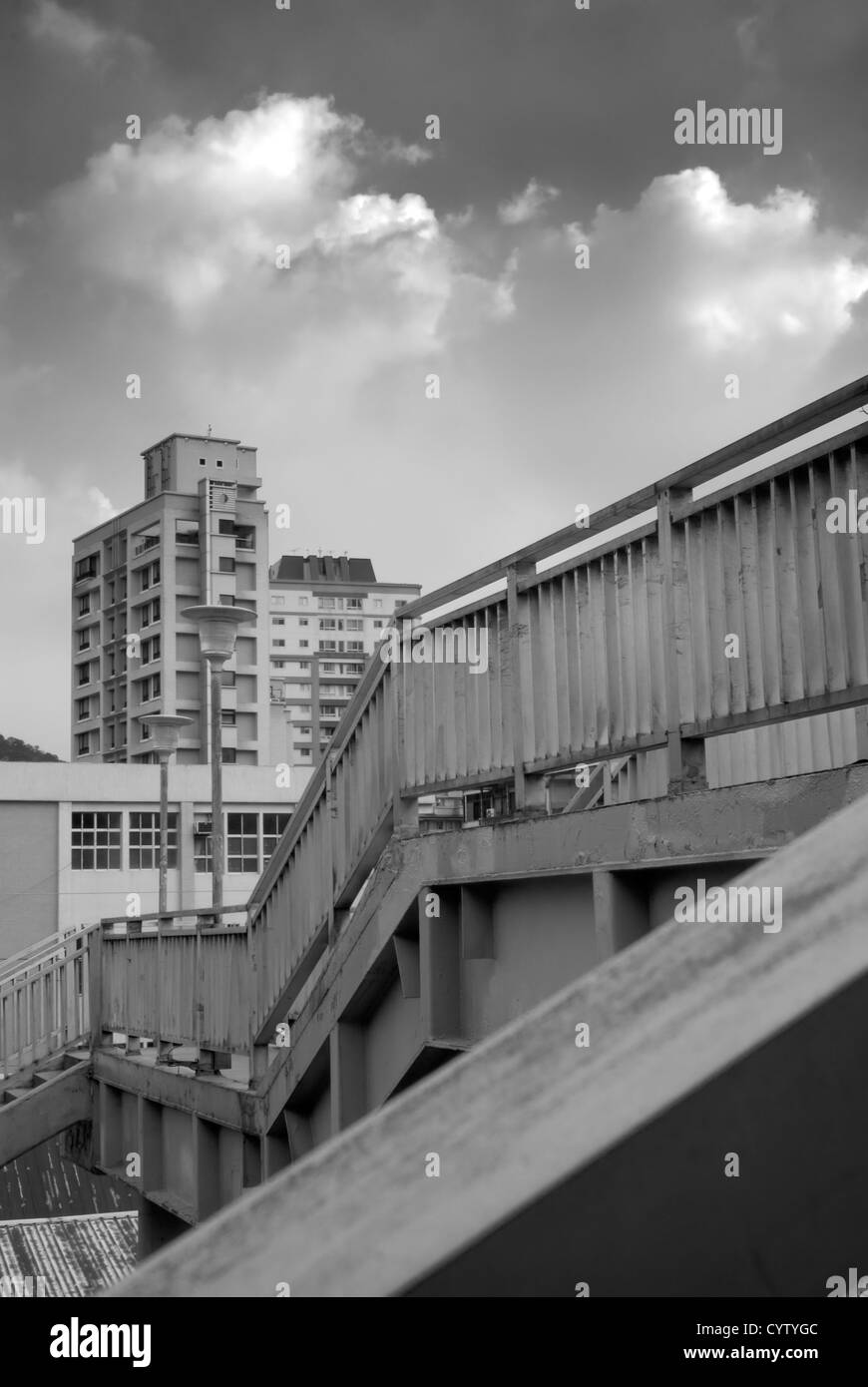 Road flyover bridge Black and White Stock Photos & Images - Alamy
