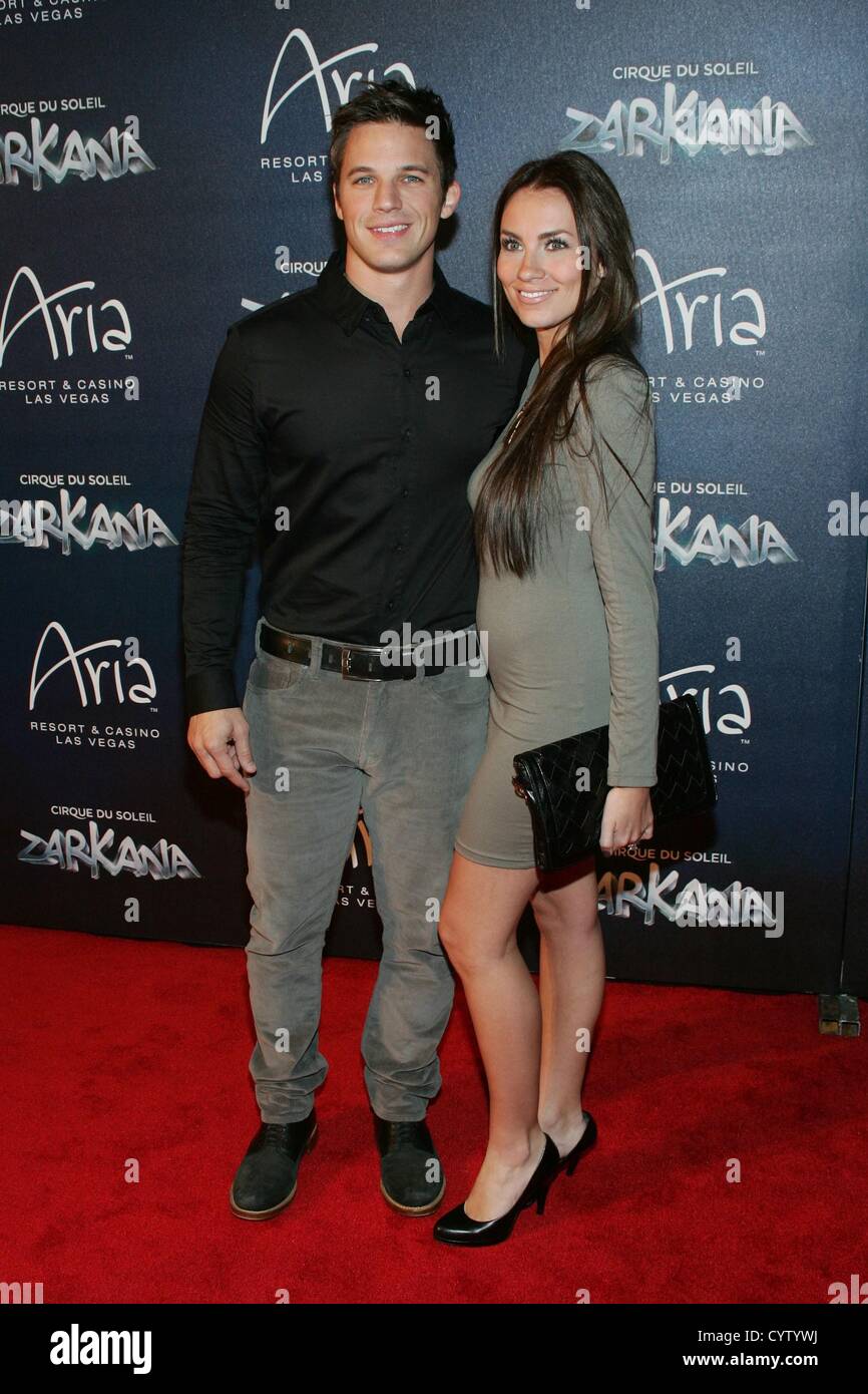 Matt Lanter, Angela Stacy at arrivals for Zarkana by Cirque du Soleil ...