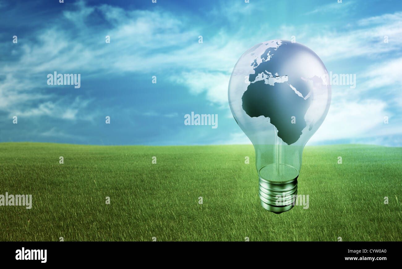 Global green eco-friendly energy concept background Stock Photo - Alamy