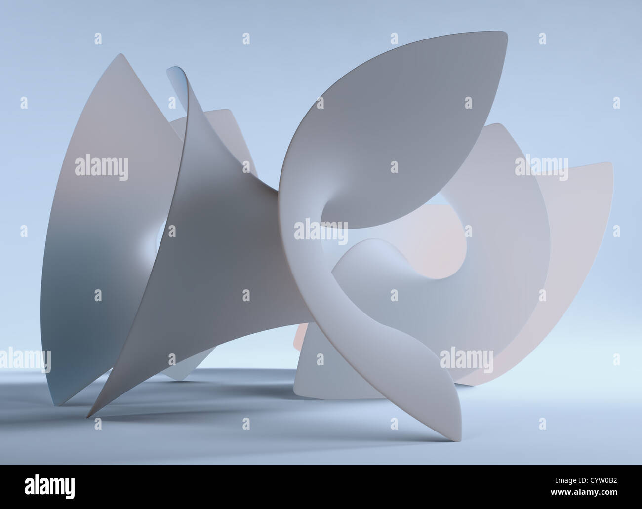 An abstract 3D shape illustration Stock Photo - Alamy
