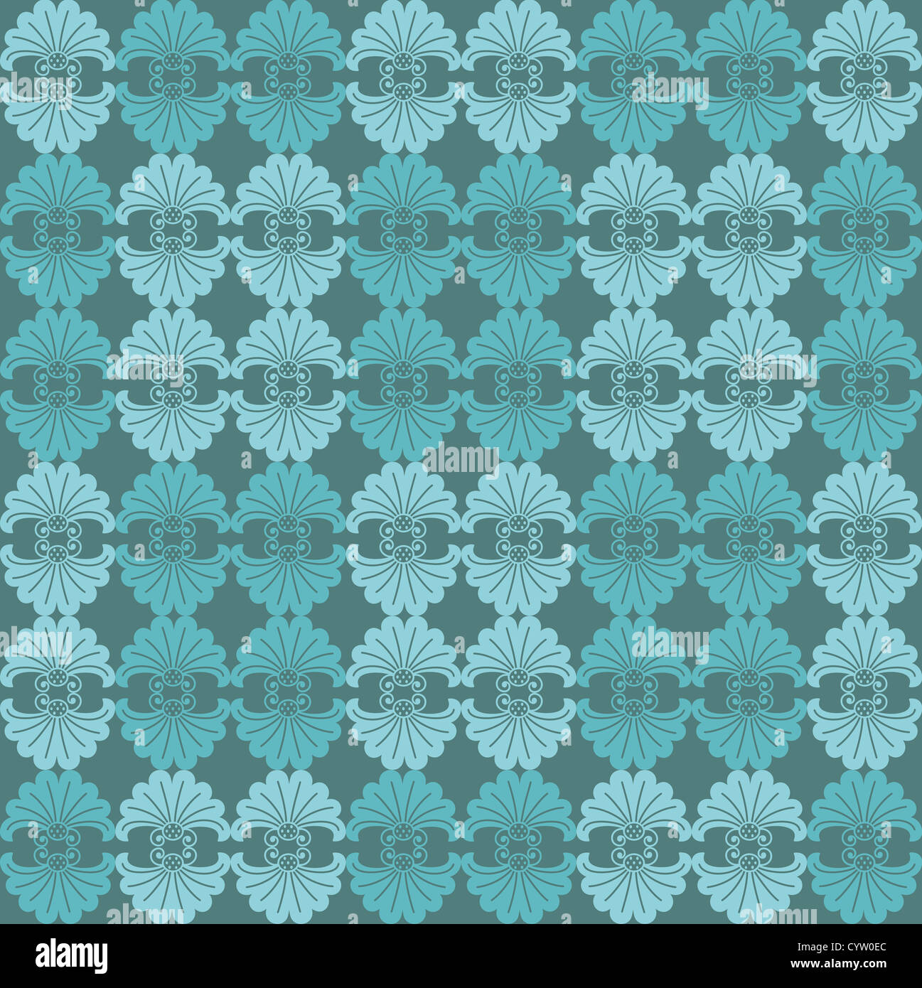 Teal seamless pattern hi-res stock photography and images - Alamy