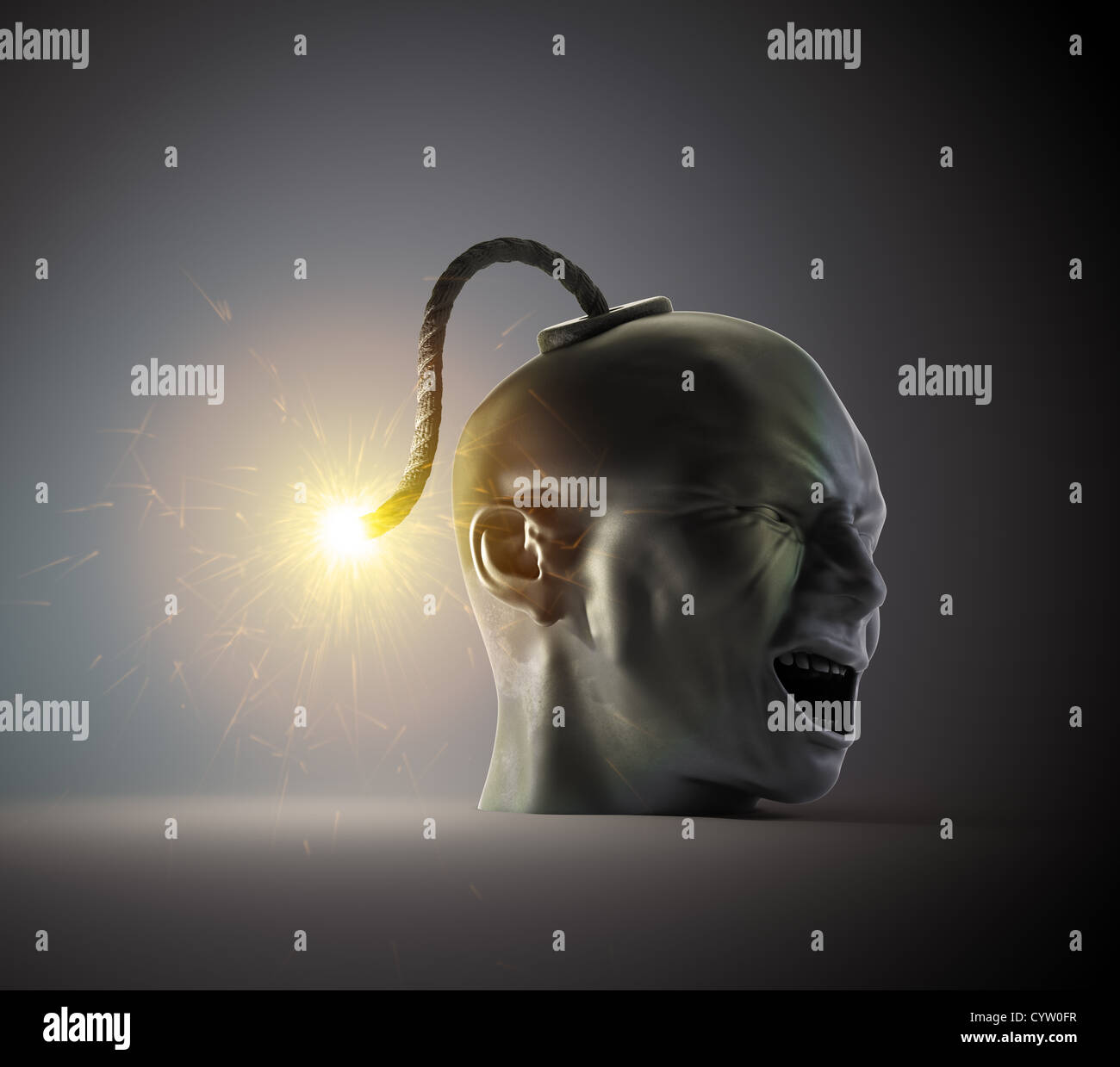 Anger fury rage explosion hi-res stock photography and images - Alamy