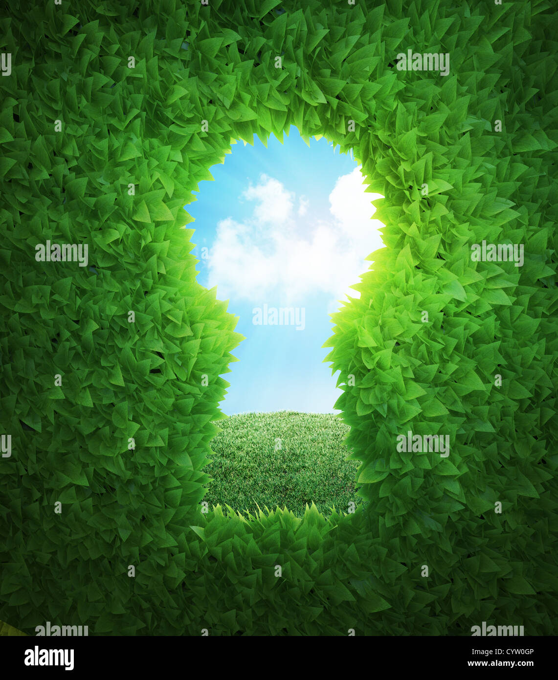 Keyhole shaped opening hi-res stock photography and images - Alamy