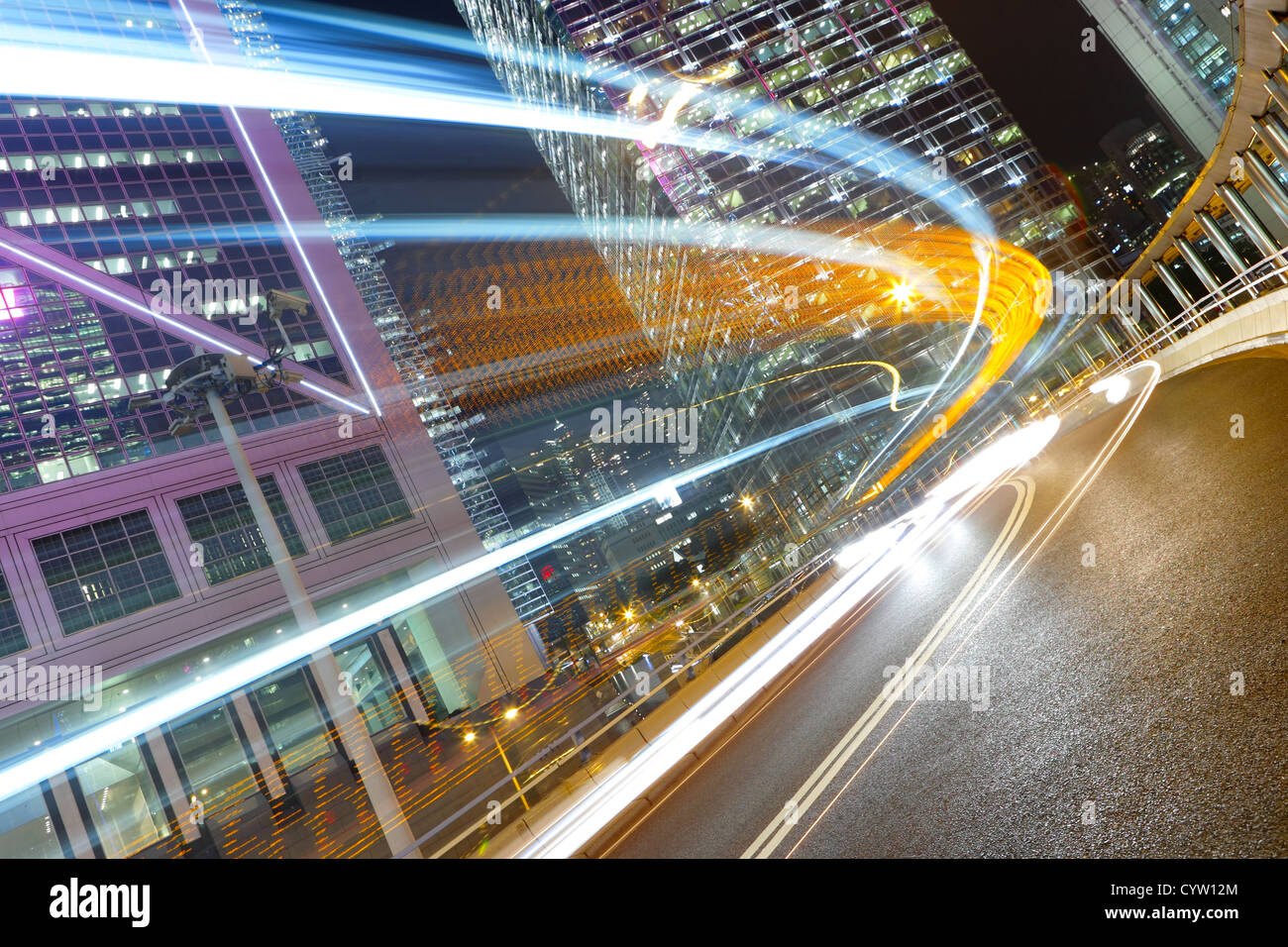 Traffic at night Stock Photo - Alamy