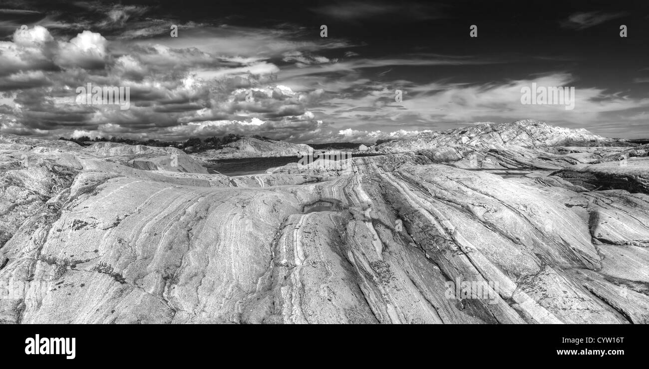 Black and white picture of stormy weathers coming Stock Photo - Alamy