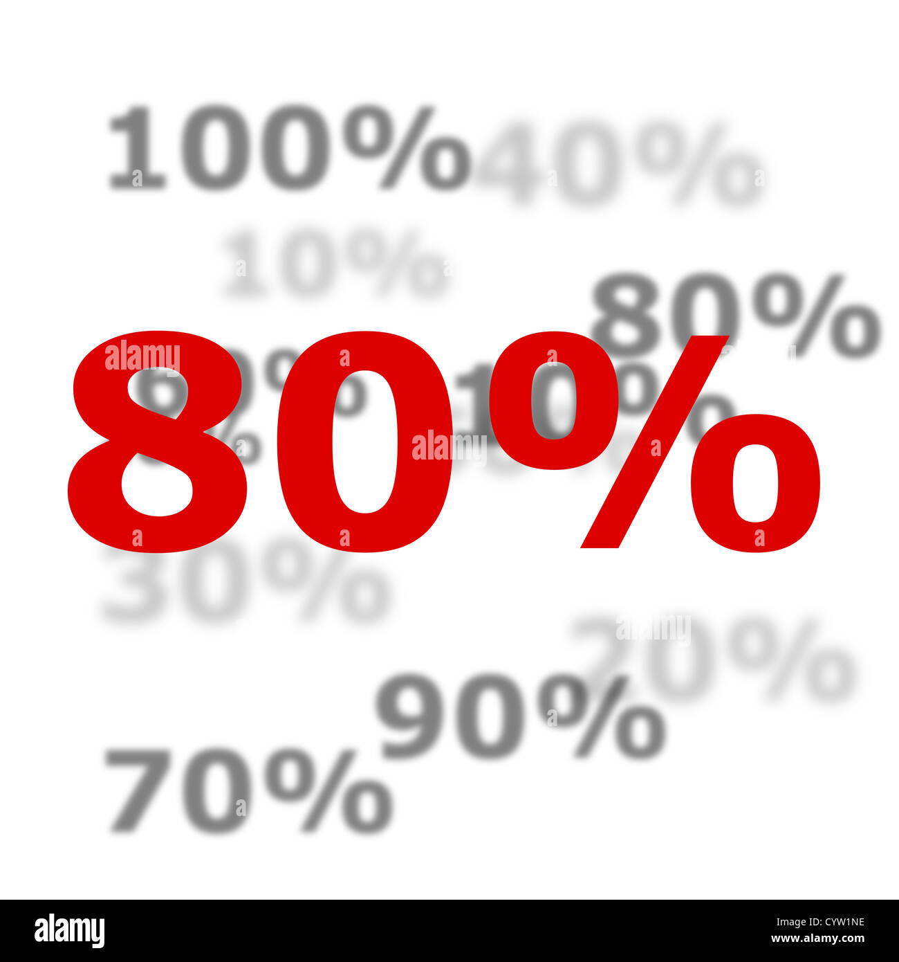 Number number 80 Cut Out Stock Images & Pictures - Alamy