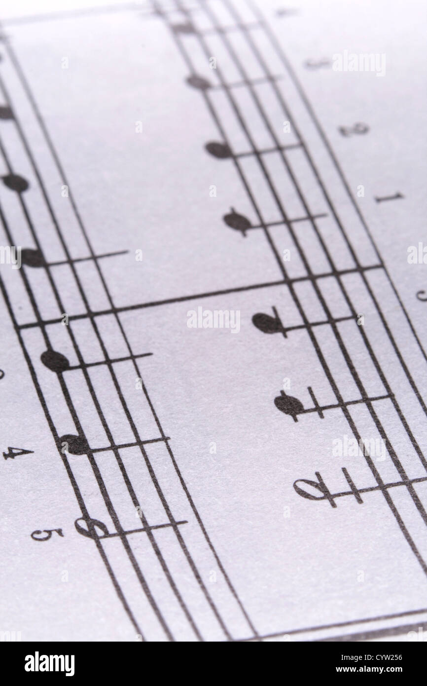 Music Notes macro Stock Photo - Alamy
