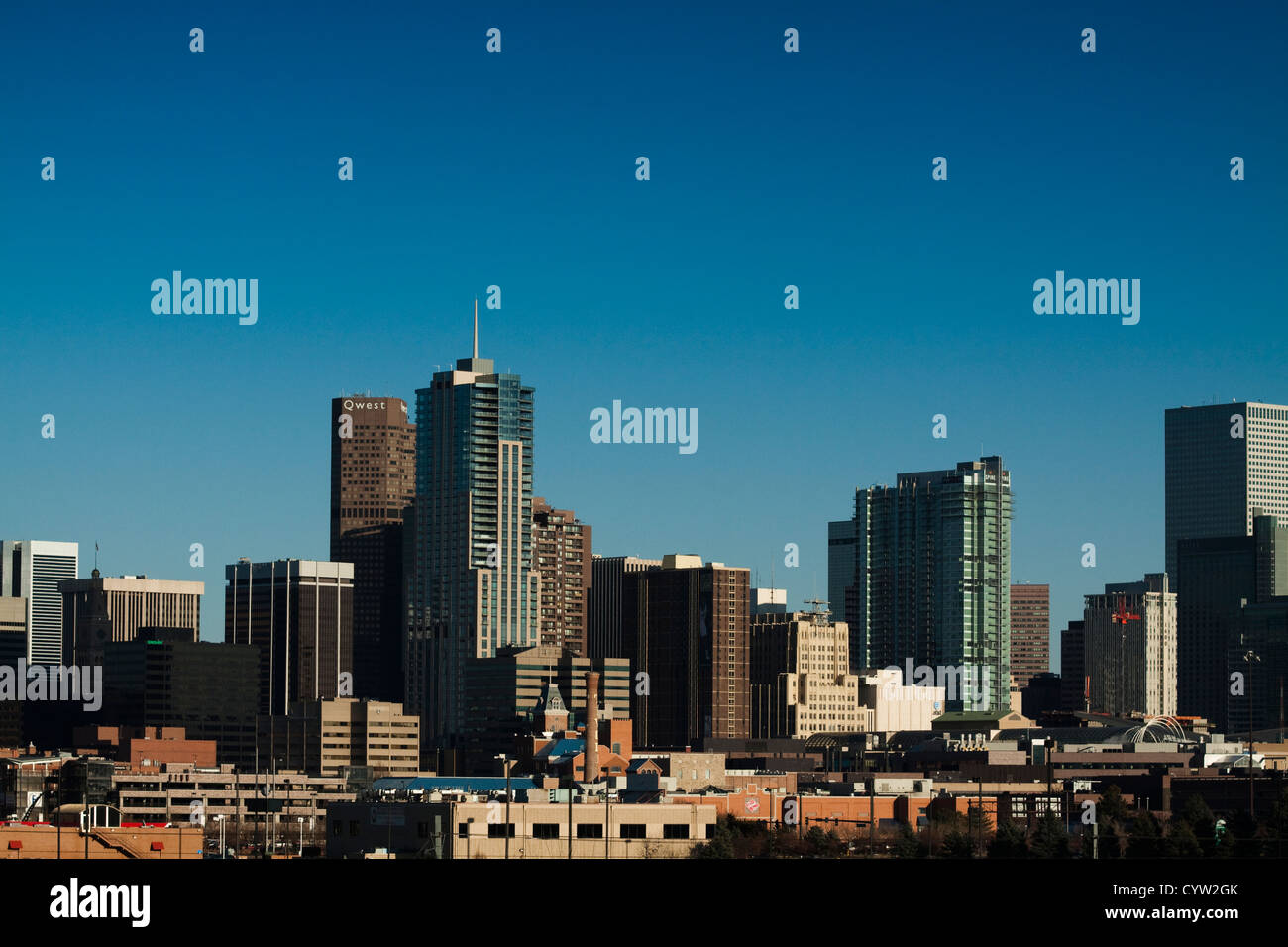 Skyscrapers in Denver, Colorado.skyline Stock Photo - Alamy