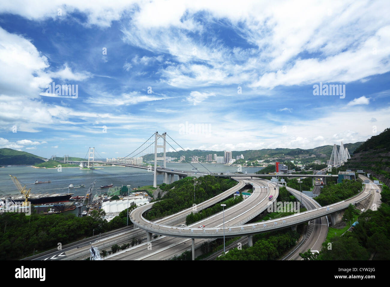 Tsing Ma Bridge Stock Photo - Alamy