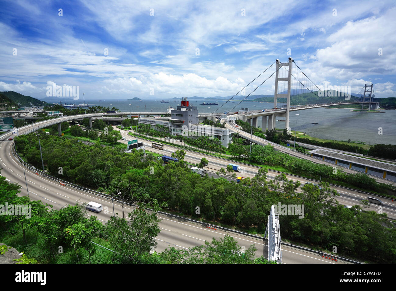 Tsing Ma Bridge Stock Photo - Alamy