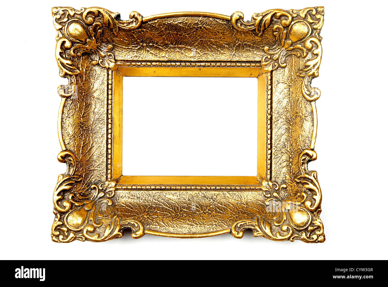 Old Gold Picture Frame Stock Photo - Alamy