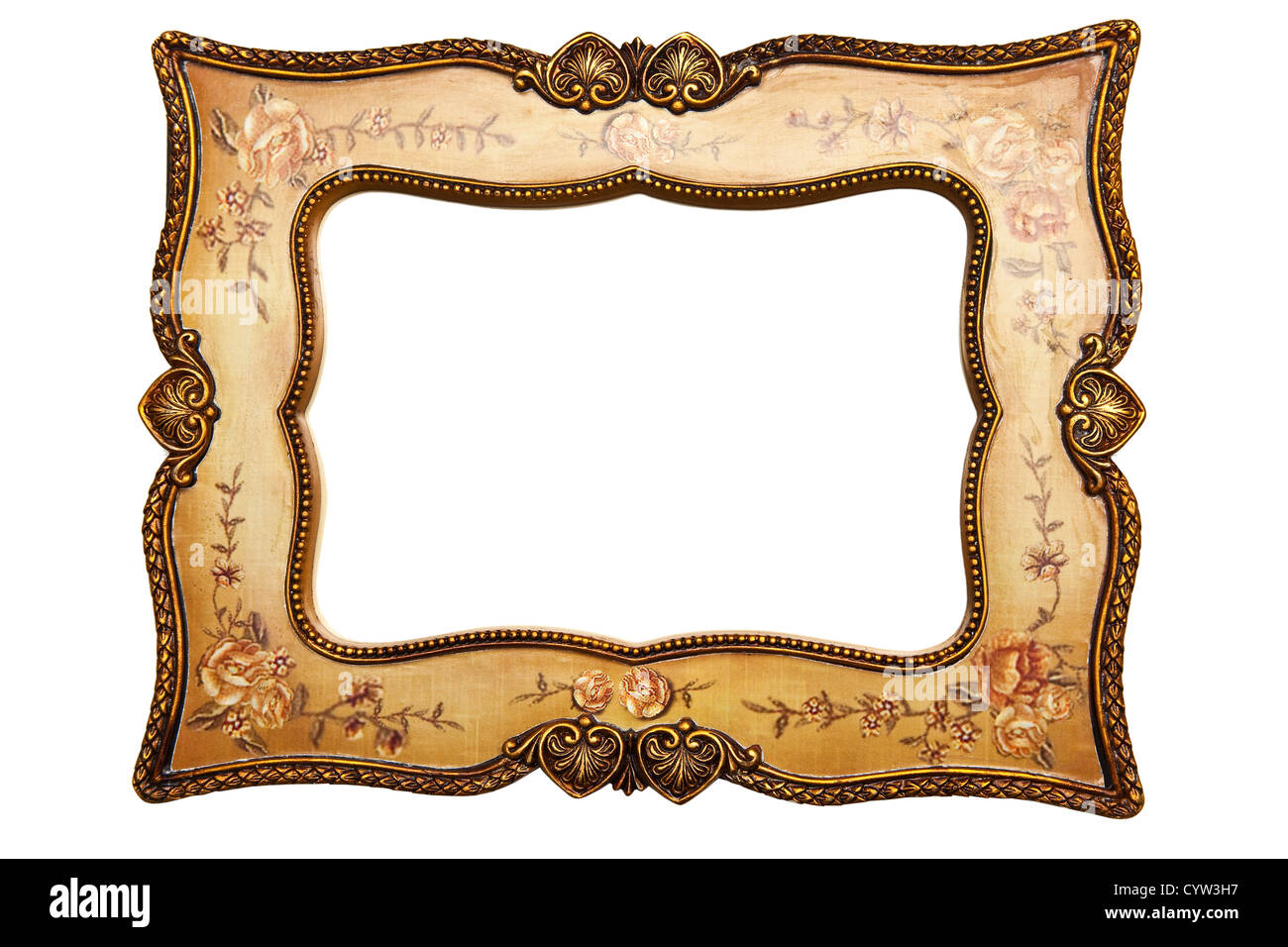 Fine Frame Isolated On White Background Stock Photo - Alamy