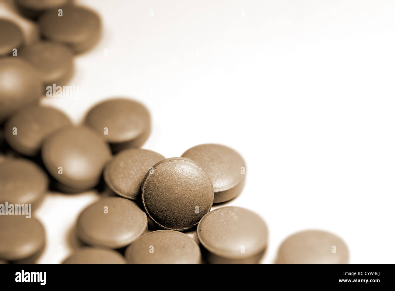 Here are too many pills that will be overdosed Stock Photo - Alamy