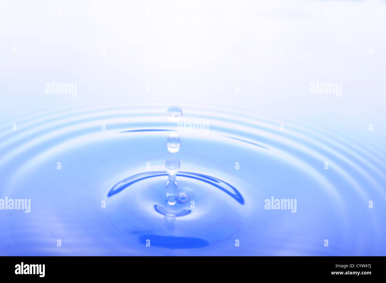 water drop showing rain spa or zen concept Stock Photo - Alamy