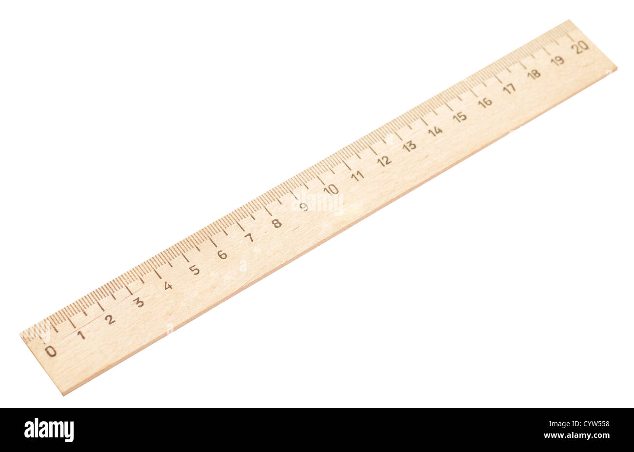 wooden ruler isolated on white Stock Photo - Alamy