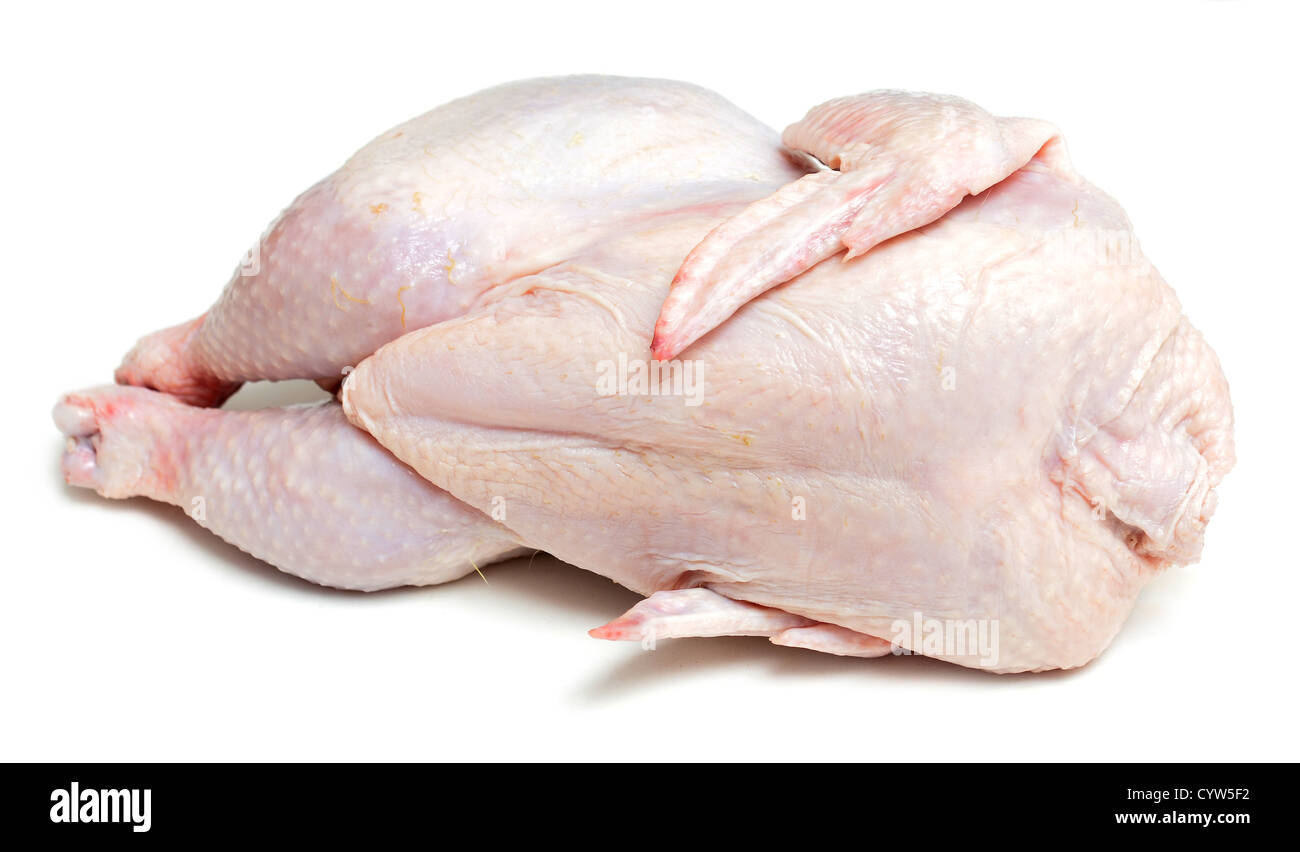 raw chicken isolated on white Stock Photo - Alamy